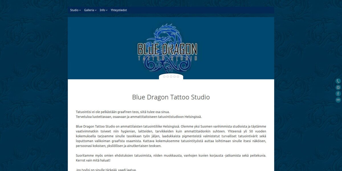 Blue Dragon Tattoo Studio - Tatuointiliike.fi